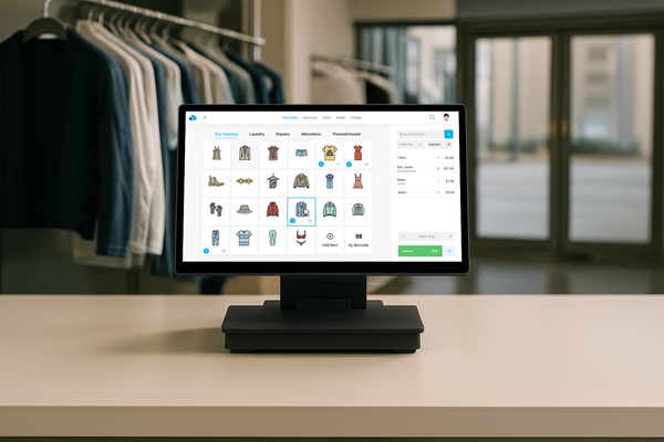 CleanCounter Dual Display POS | Touchscreen for Laundromats – CleanCloud